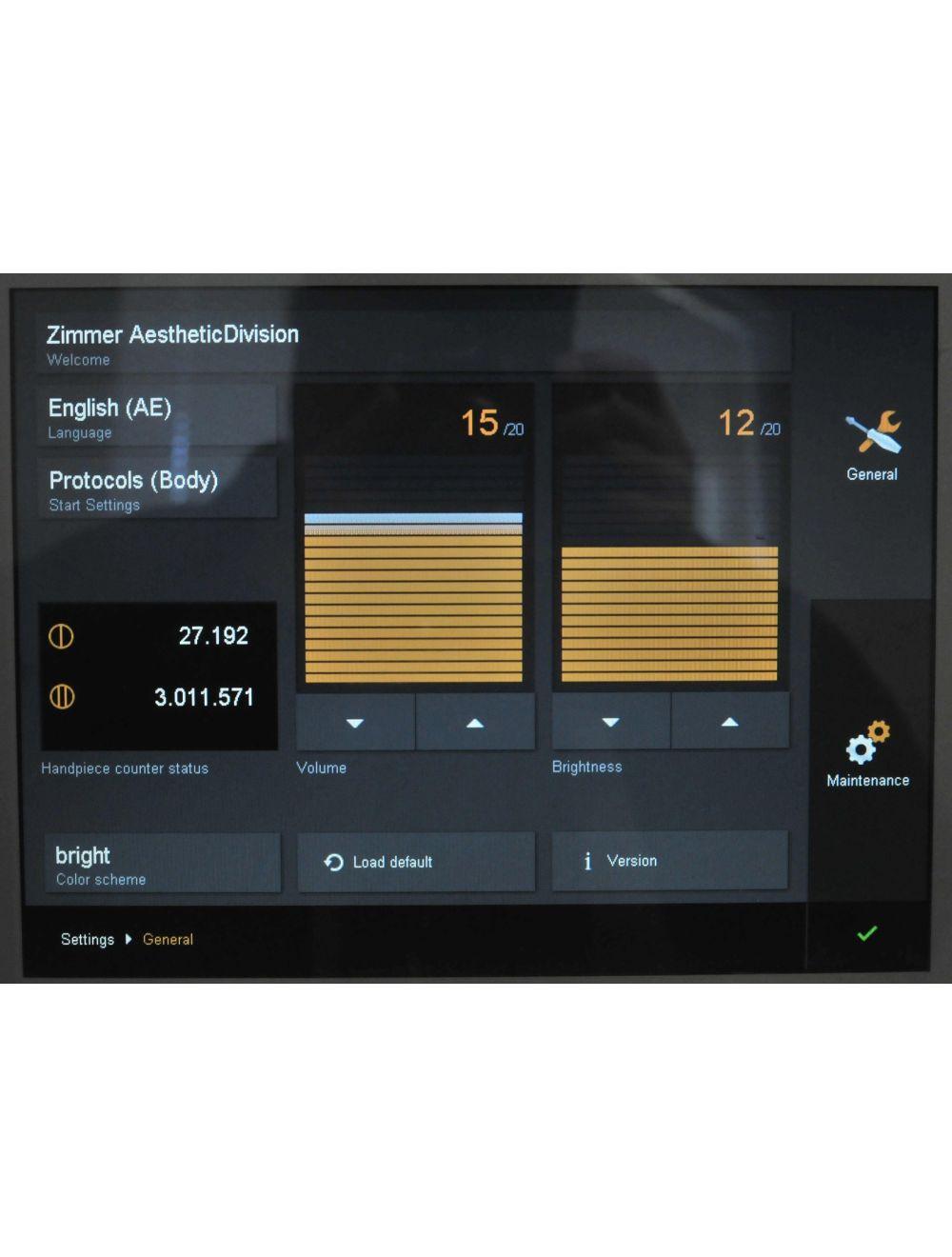 Zimmer ZWave Enpuls Handpiece 2.2 Radial Shockwave Therapy REF 5413 ...