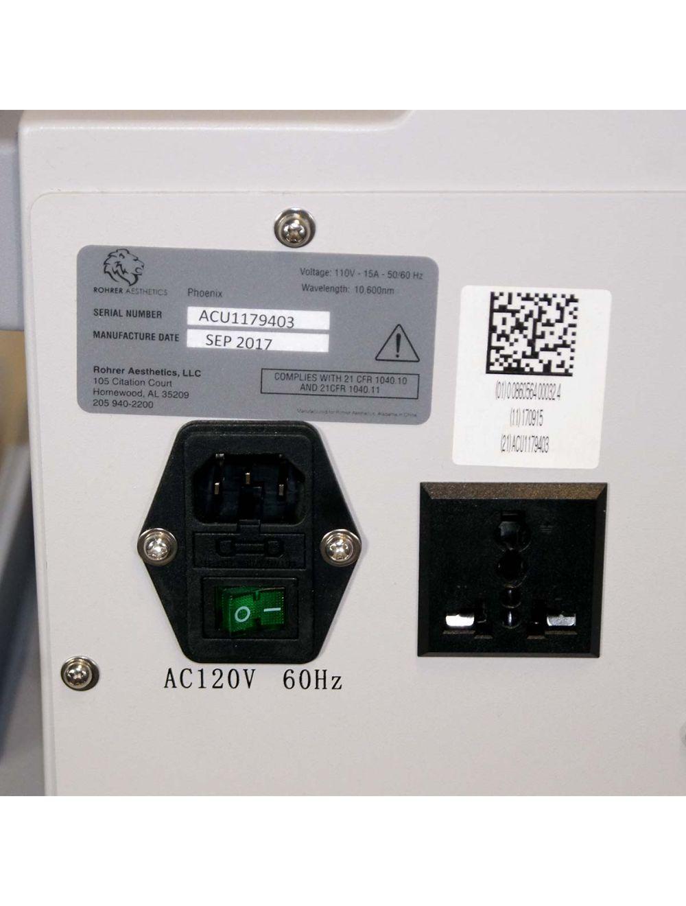 2017 Rohrer Aesthetics The Phoenix CO2 Laser System Skin Hand ...