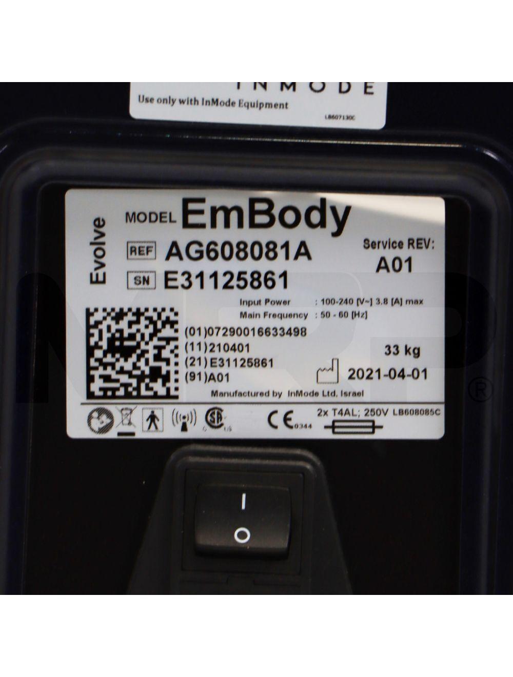 2021 InMode Evolve X Transform Body Transformation System AG608081A ...