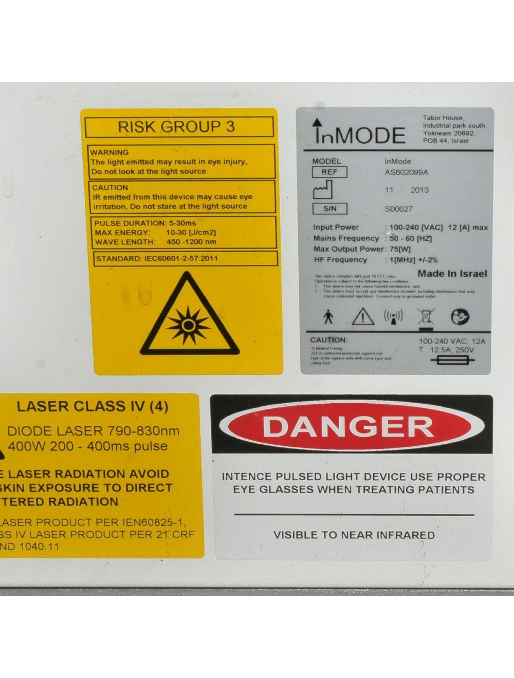 2013 InMode Lumecca IPL Skin Rejuvenation Resurfacing Hair Removal ...