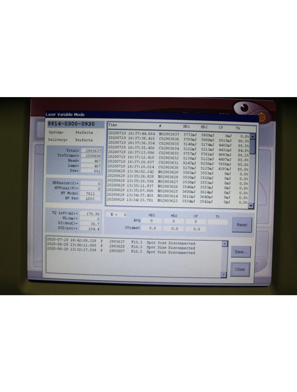 2008 Candela VBeam 2 Perfecta PDL Laser NEW HEAD LAMP & DYE Acne Vein ...