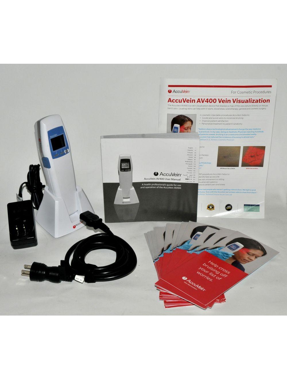 AccuVein Vein Finder AV400 Illuminator HF470-02 w/Rolling Stand Accu ...