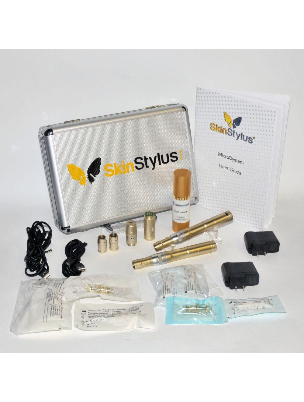 SkinStylus Gold Microneedling Professional Kit Collagen Skin Stylus 2 ...
