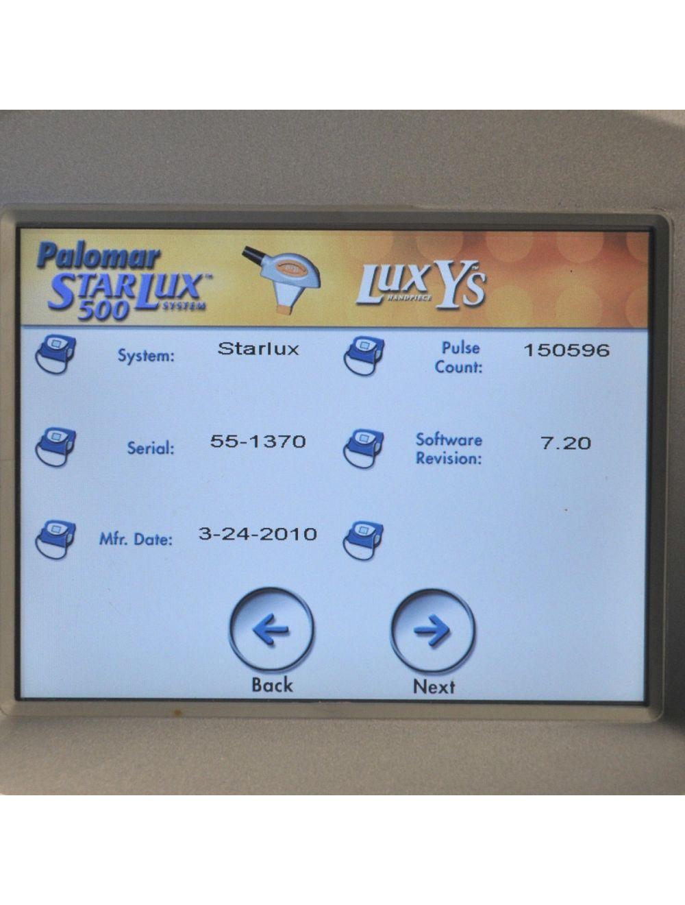 2010 Palomar StarLux 500 IPL Laser Lux Ys LuxDeepIR Hair Removal Skin ...
