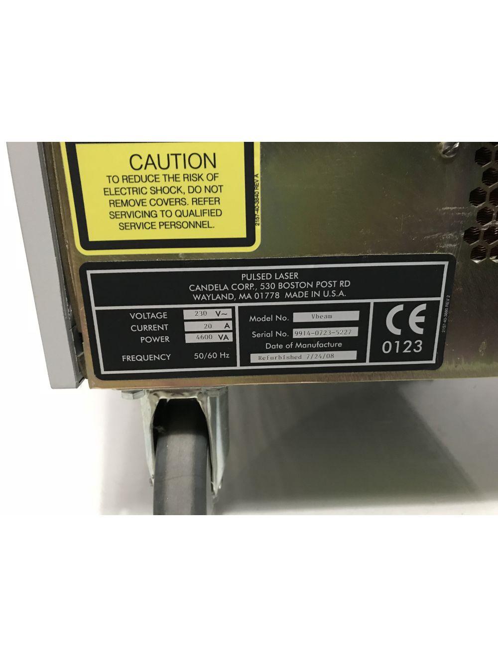 2008 Candela Vbeam Pulsed Dye V Beam PDL Vascular Acne Laser Wrinkles ...