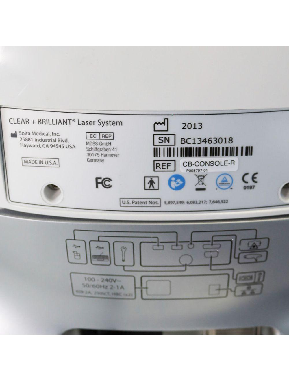2013 Solta Clear Brilliant Fractional Skin Resurfacing Laser w/Permea ...