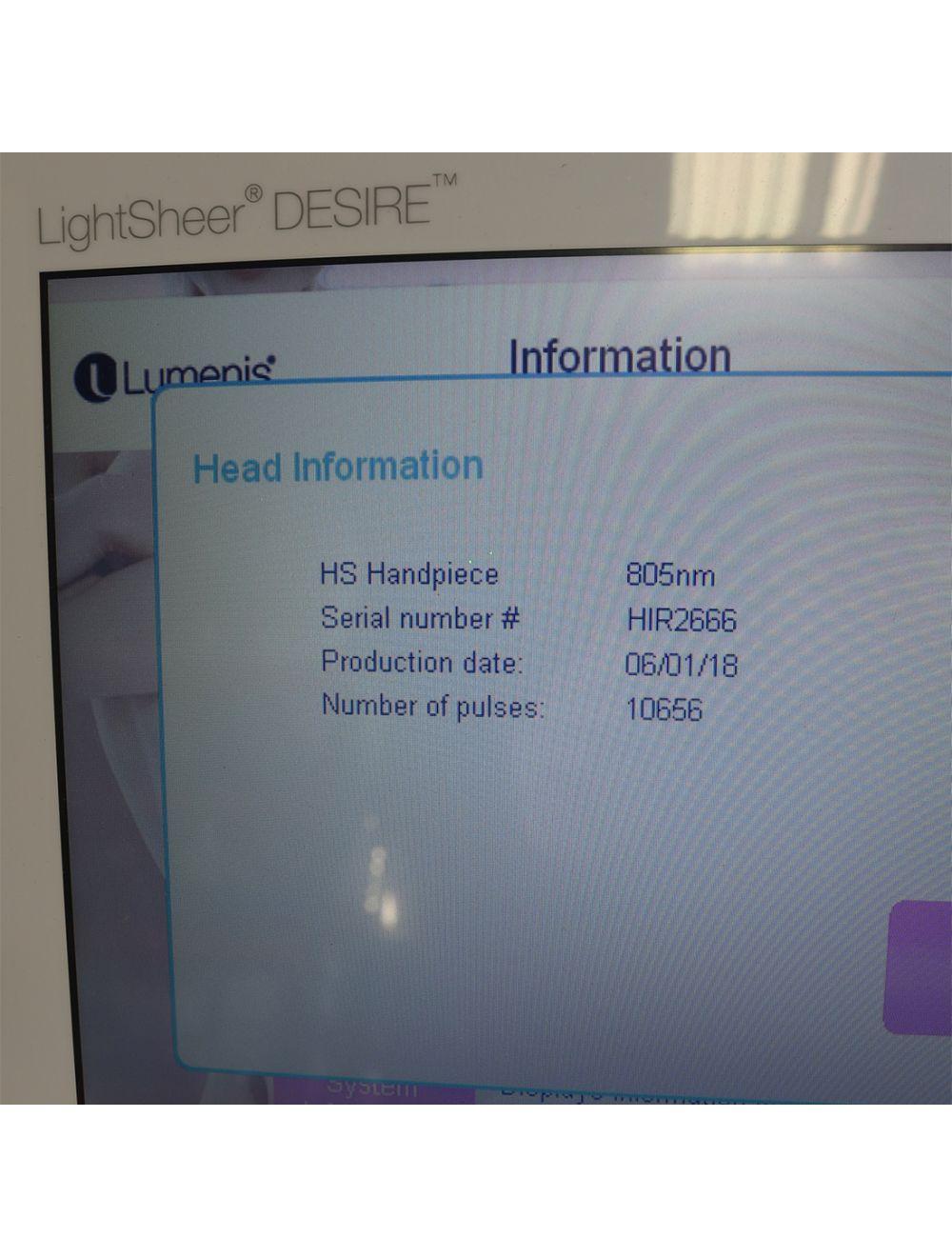 2018 Lumenis LightSheer Desire Diode Laser Hair Removal 2 Handpieces ...