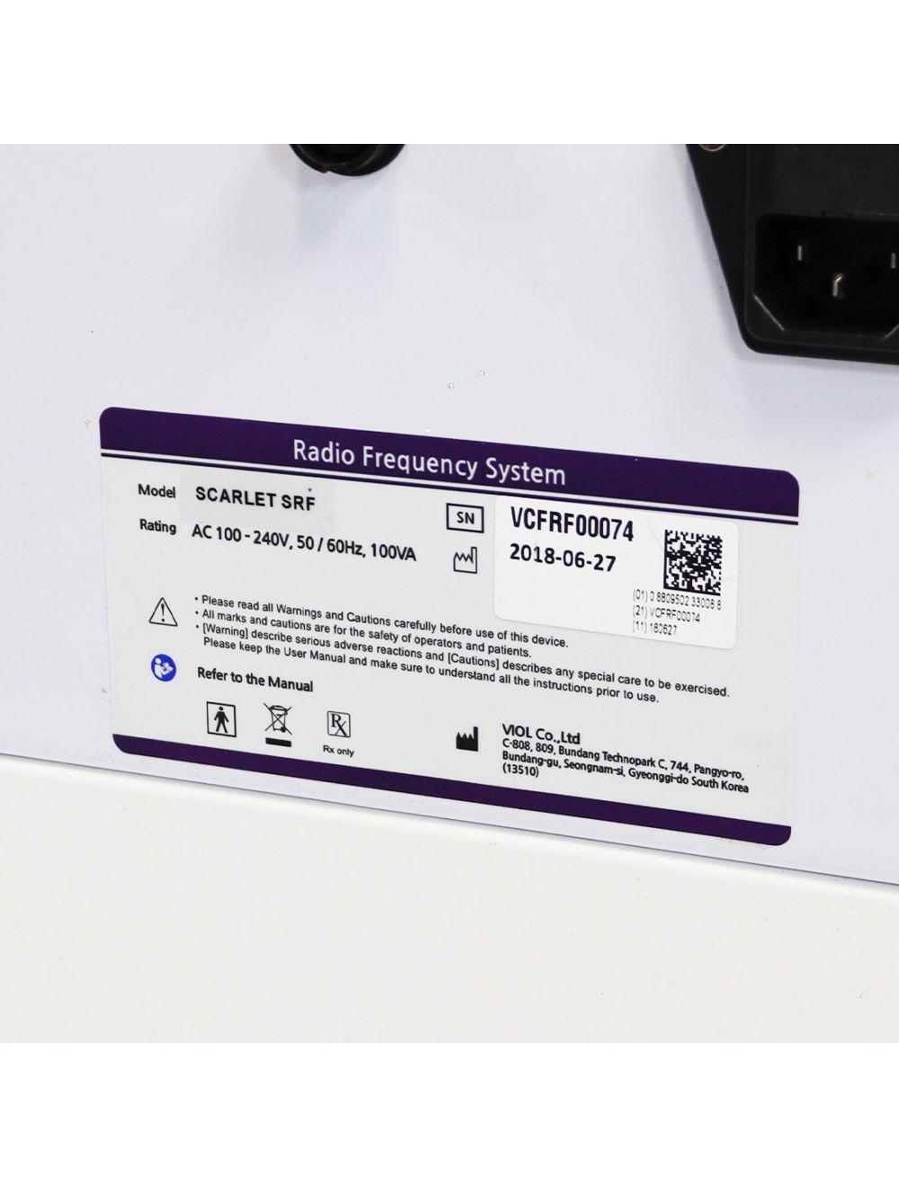 2018 Scarlet SRF Radio Microneedle Skin Tightening Treatment ...