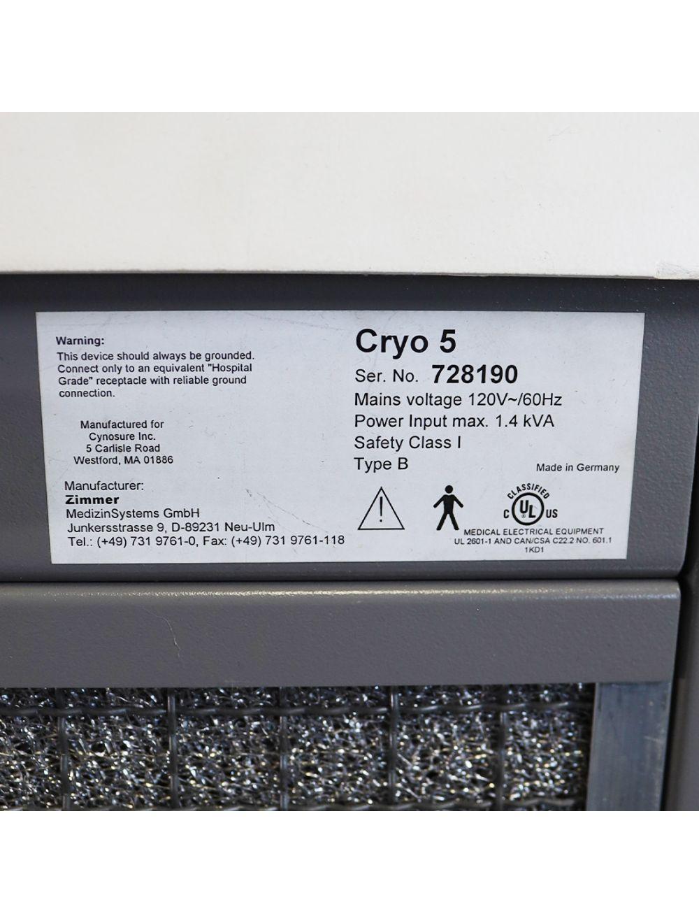 2006 Cynosure Cynergy MPX Nd YAG System With Cryo 5 Chiller Cooling ...