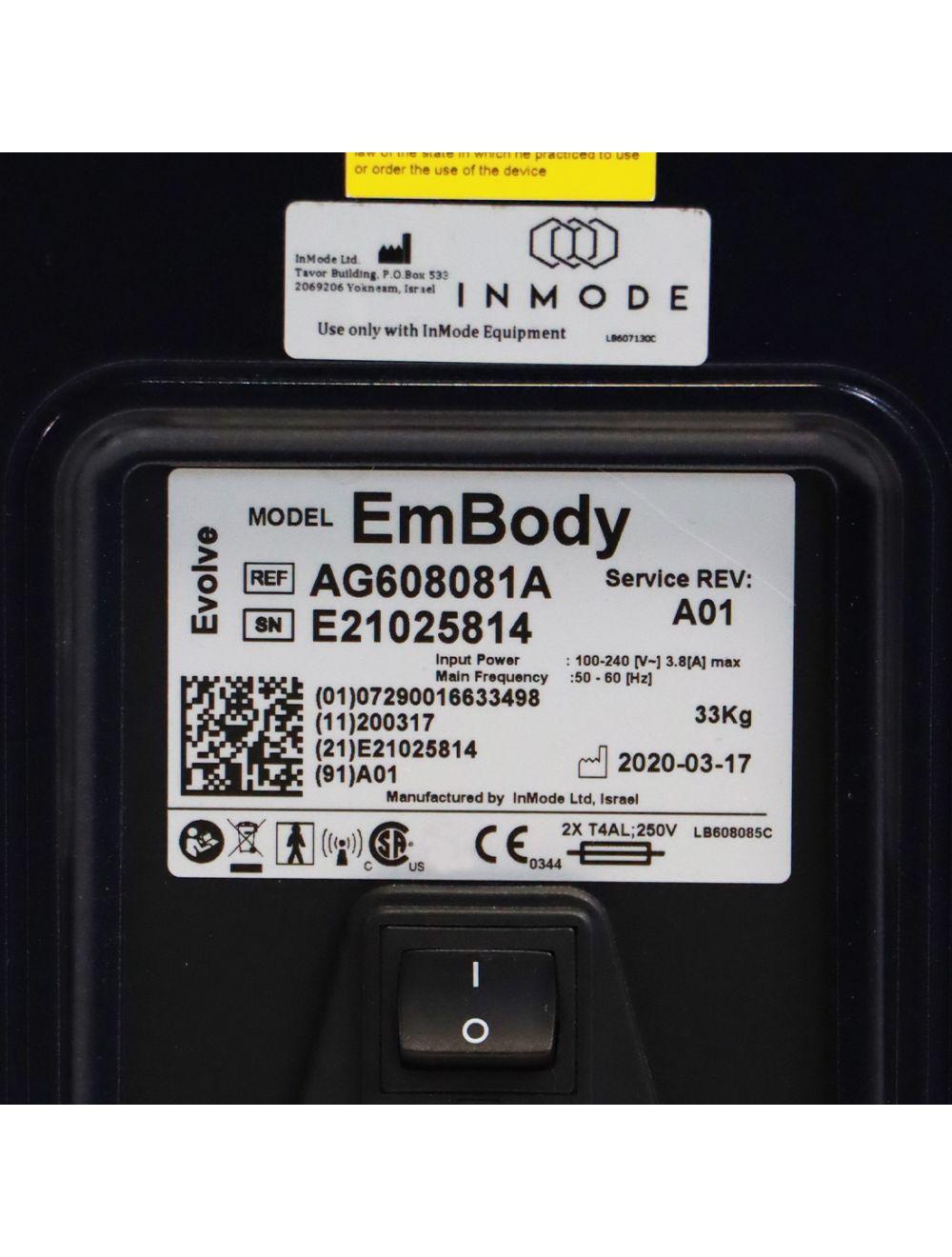 2020 InMode EvolveX Embody Full Body Remodel Muscle Toning EMS RF Tite ...