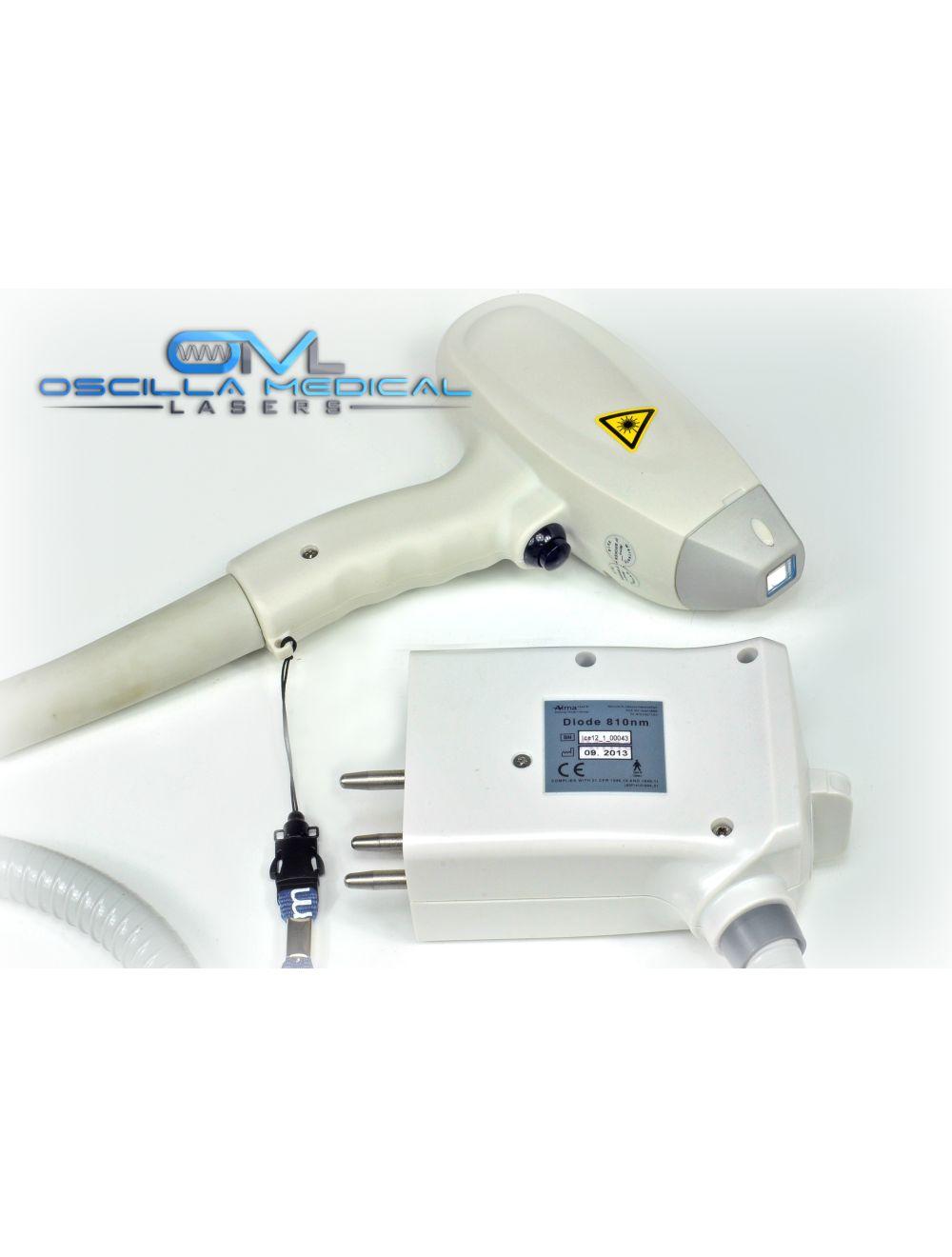 2013 Alma Lasers Soprano ICE XLI HandPiece 810nm 1cm Hair Removal Laser ...