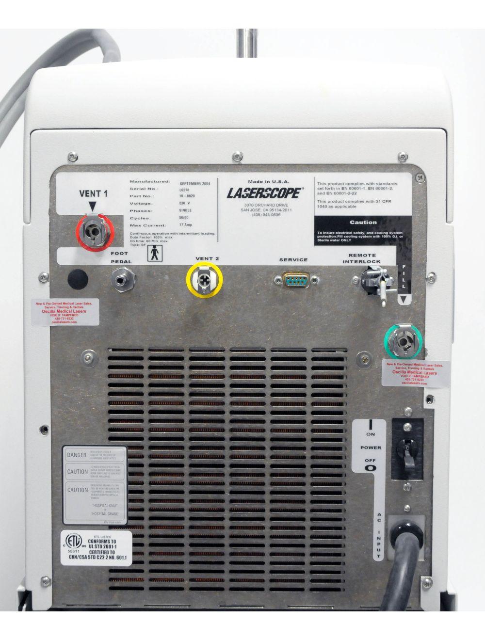 2004 Laserscope Lyra Nd:YAG Laser System w/ CoolSpot 10mm HandPiece ...