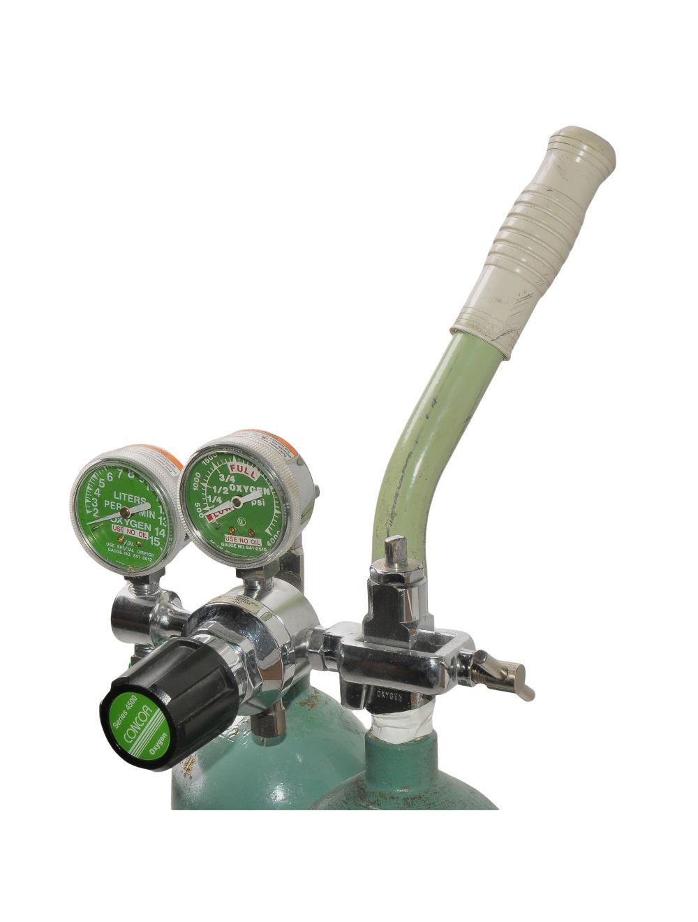Oxygen Tanks 4500 Concoa Compressed Gas Regulator Rolling Mobile Stand ...